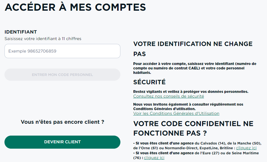 Lost, forgotten or blocked online access code - CA Britline